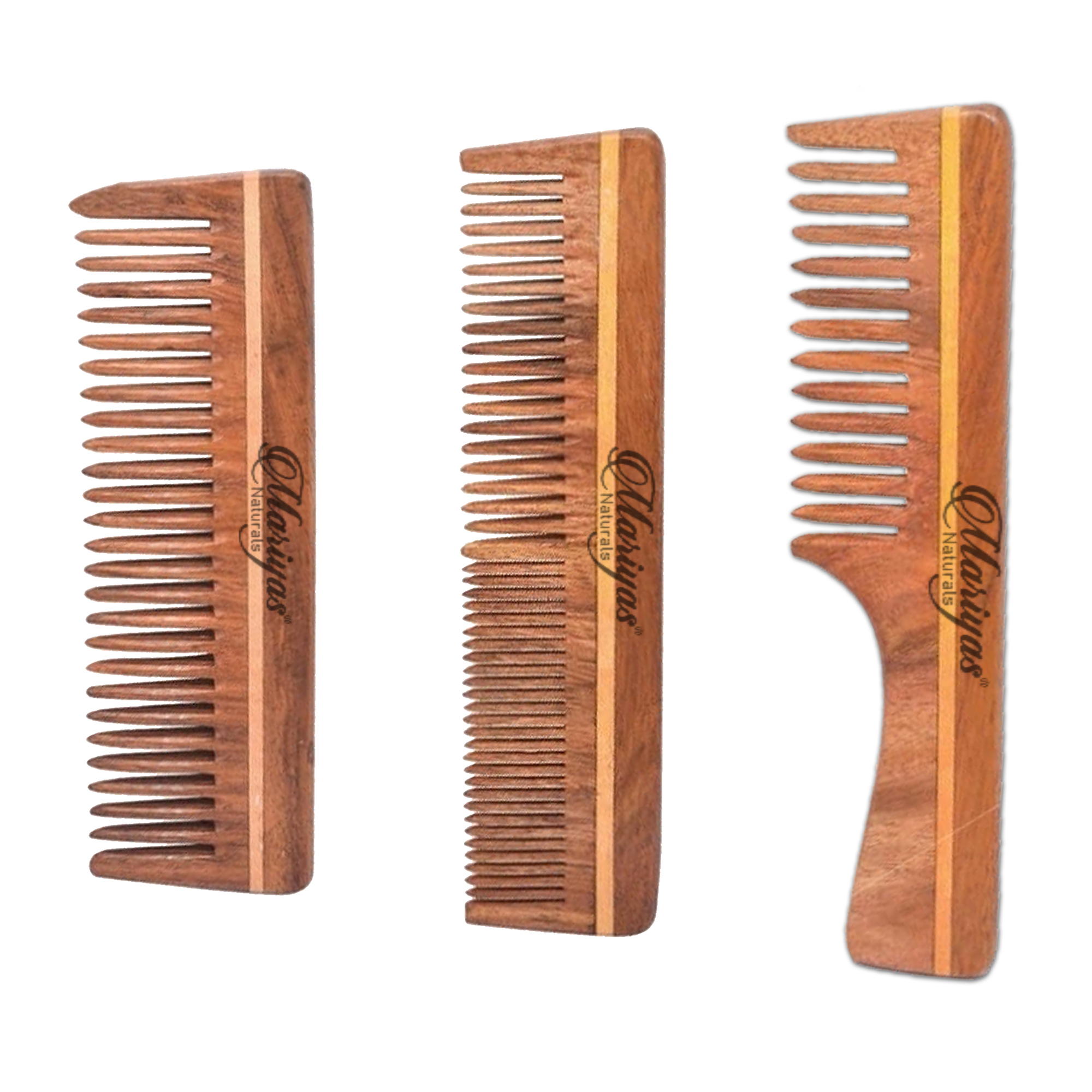 Mariyas oil Treated Comb – Combo Pack - Mariyas Naturals